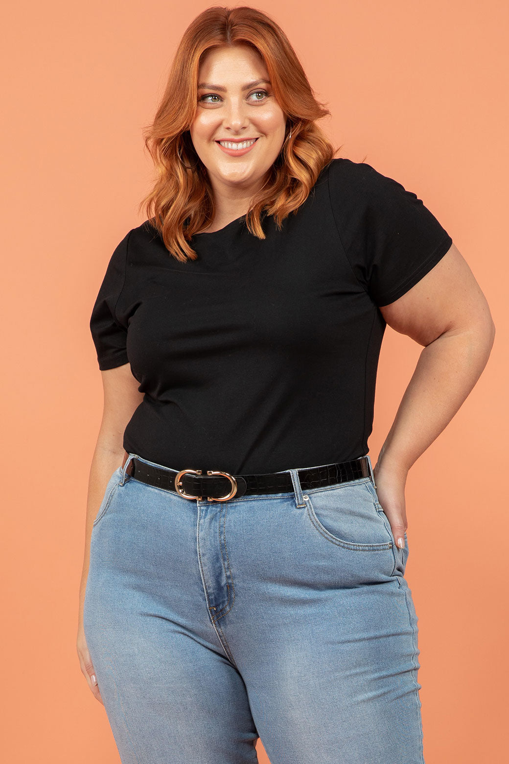 Sass Chloe Basic Tee Black | Orange Sherbet | Tops – Orange Sherbet Boutique